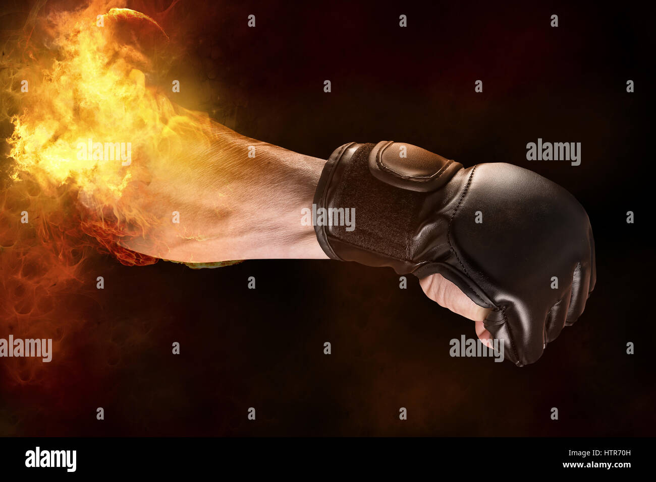 Gym Boxing Ring Fire