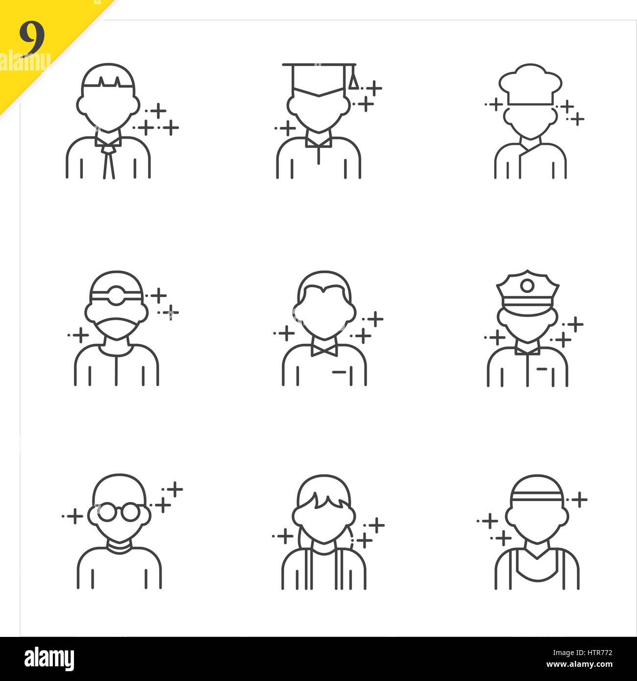 human icon Set Stock Vector Image & Art - Alamy