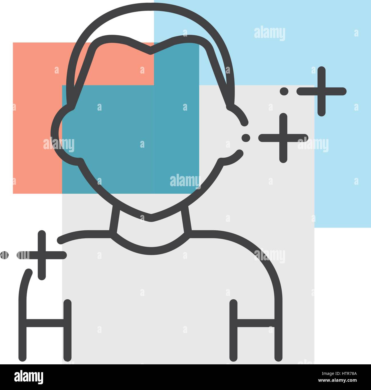 Man, human avatars icon 3 Color Stock Vector Image & Art - Alamy