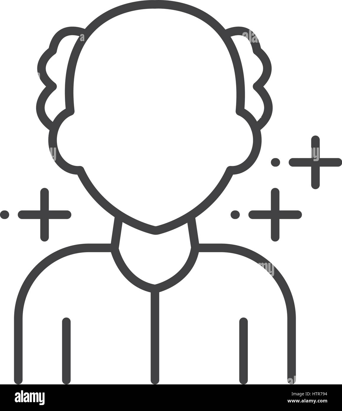 Man human avatars icon Black and White Stock Photos & Images - Alamy