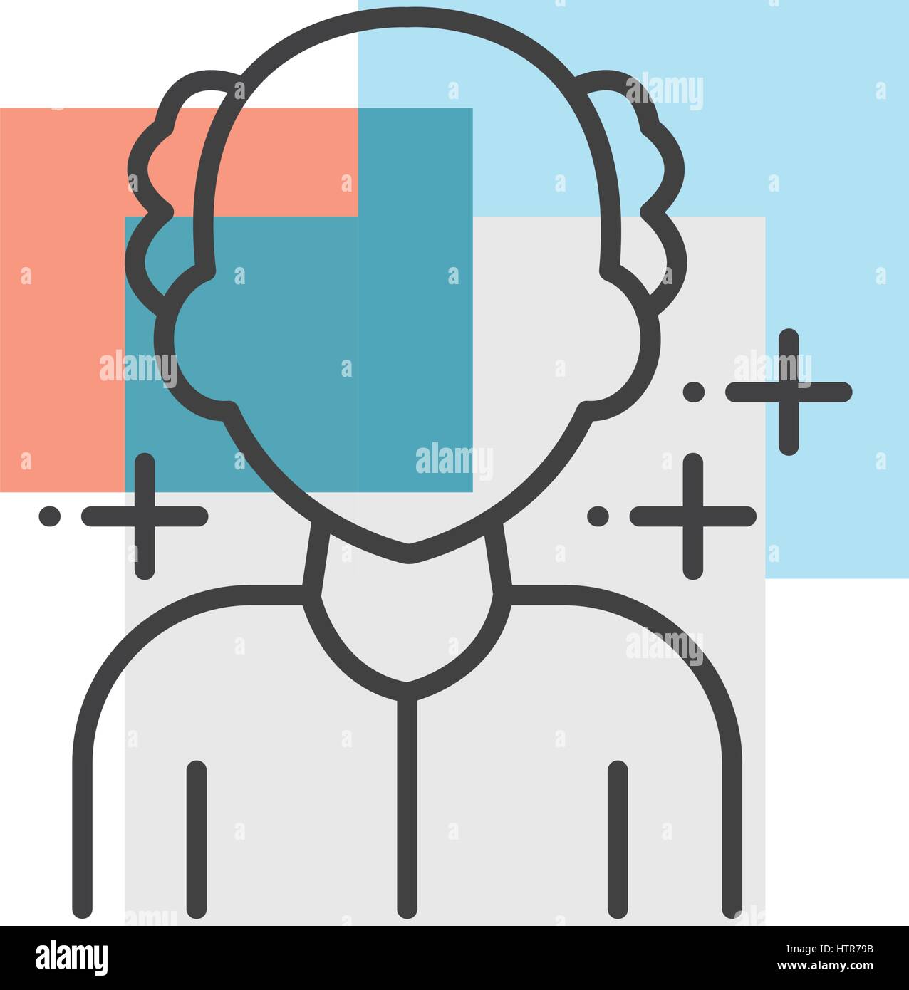 Man, human avatars icon 3 Color Stock Vector Image & Art - Alamy