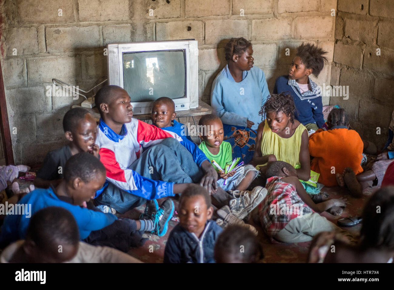 Volunteers with their inmates at Home of Happiness for children with ...