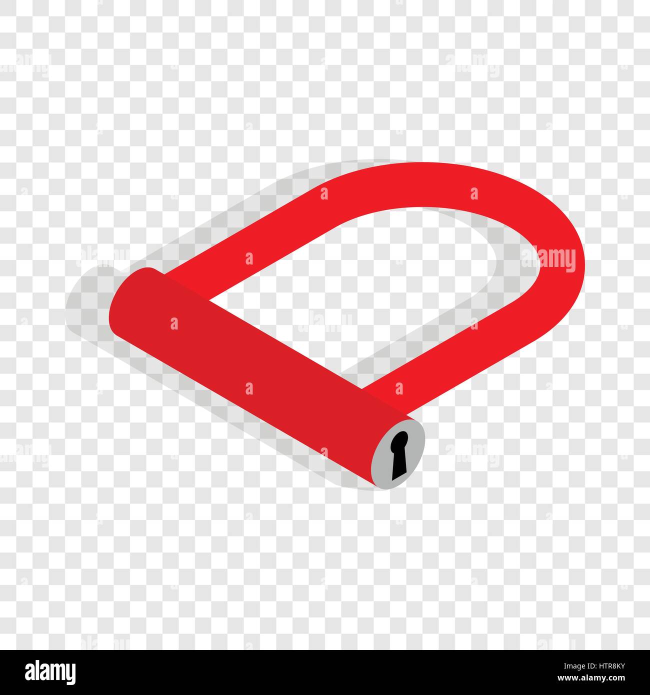 Bicycle Lock U shaped isometric icon Stock Vector Image & Art - Alamy