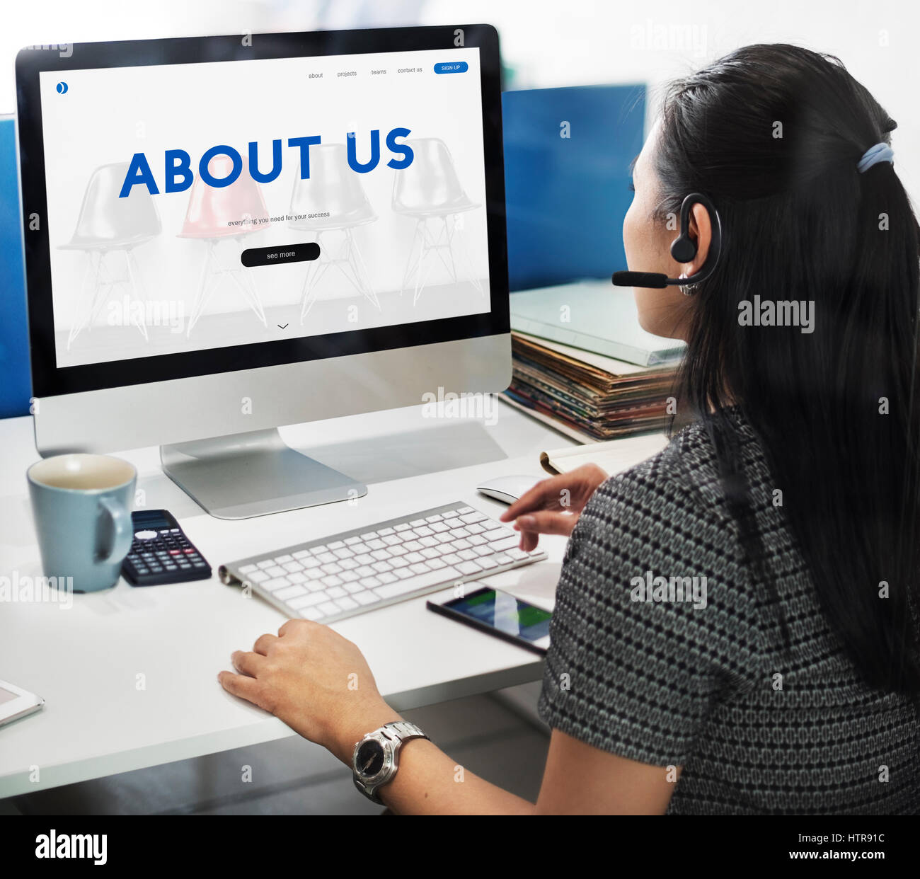 Customer care webpage interface word Stock Photo - Alamy
