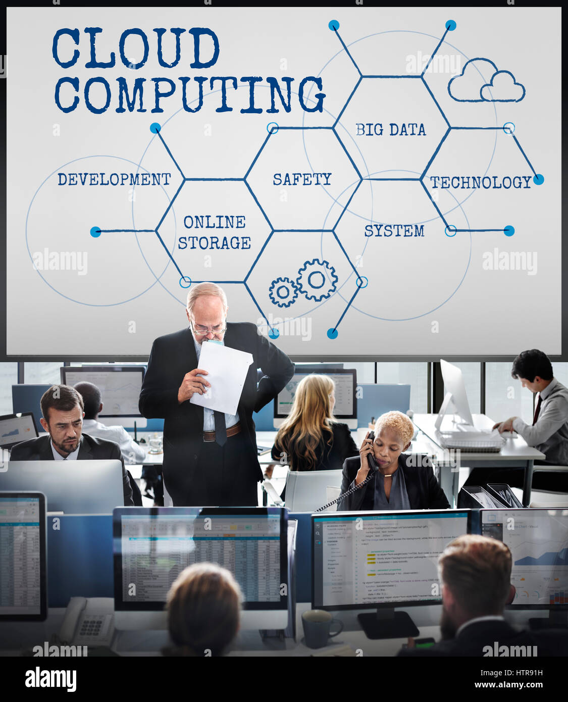Cloud Computing Network Technology Stock Photo - Alamy