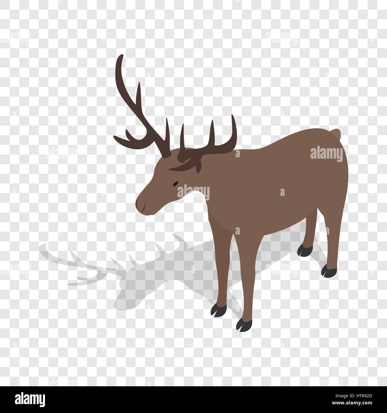 Deer isometric icon Stock Vector Image & Art - Alamy