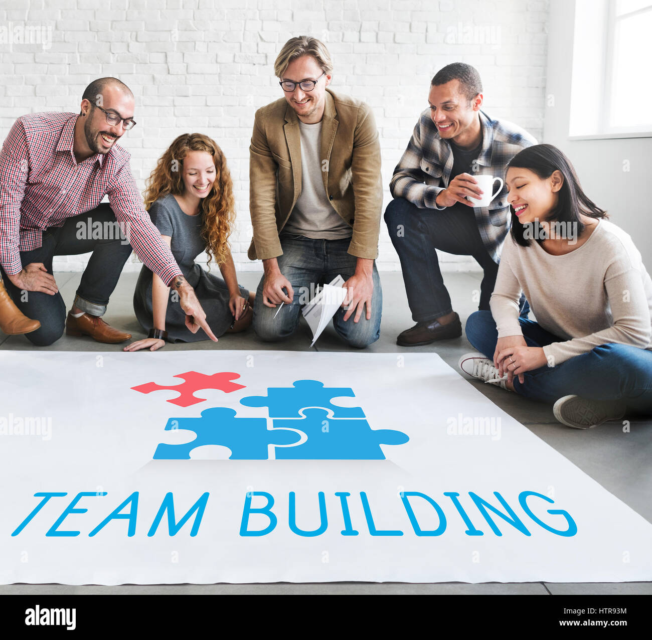 Team Building Group Work Concept Stock Photo - Alamy