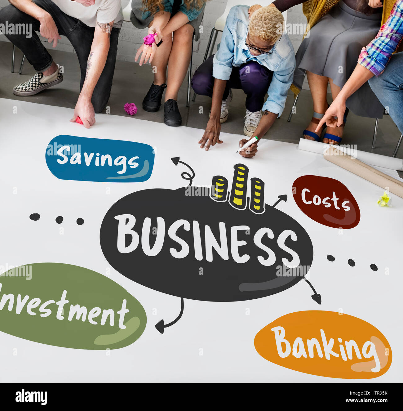 Stock Market Trading Word Diagram Concept Stock Photo - Alamy