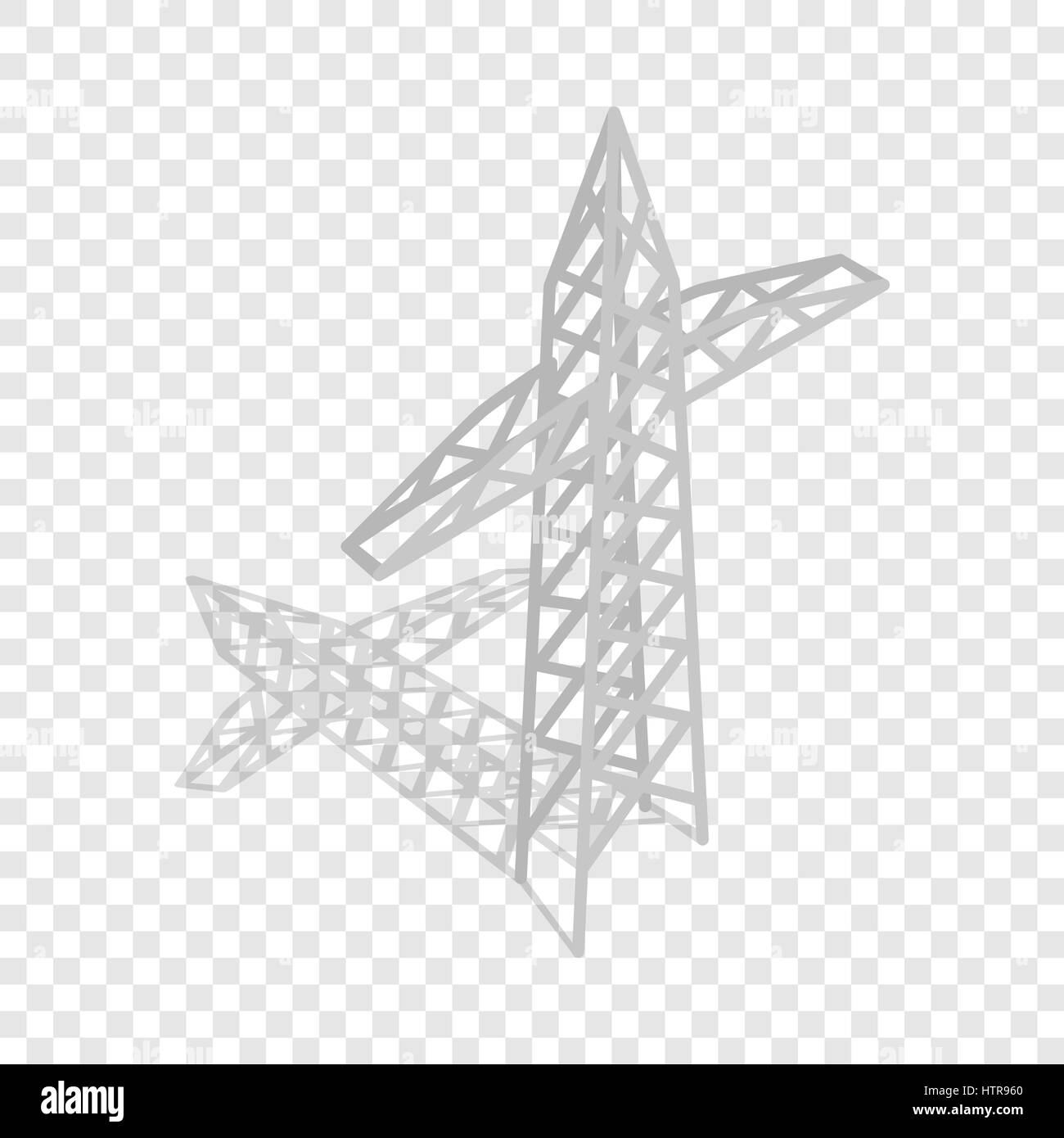 Power transmission tower isometric icon Stock Vector Image & Art - Alamy