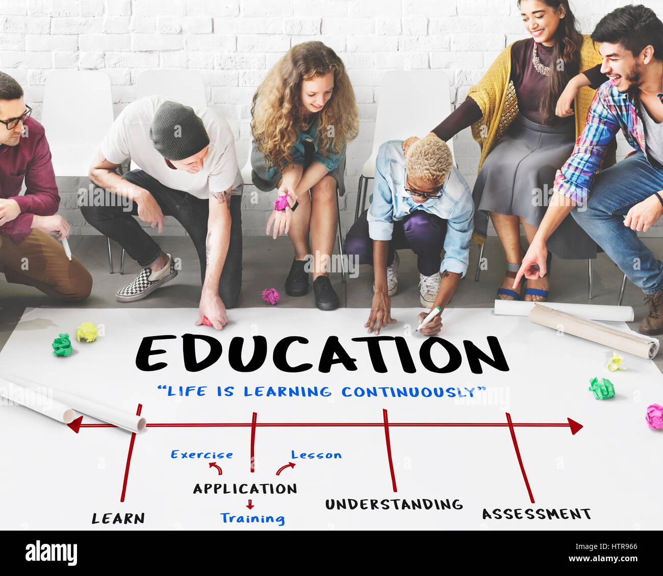 Education College Literacy Knowledge Acquisition Stock Photo - Alamy
