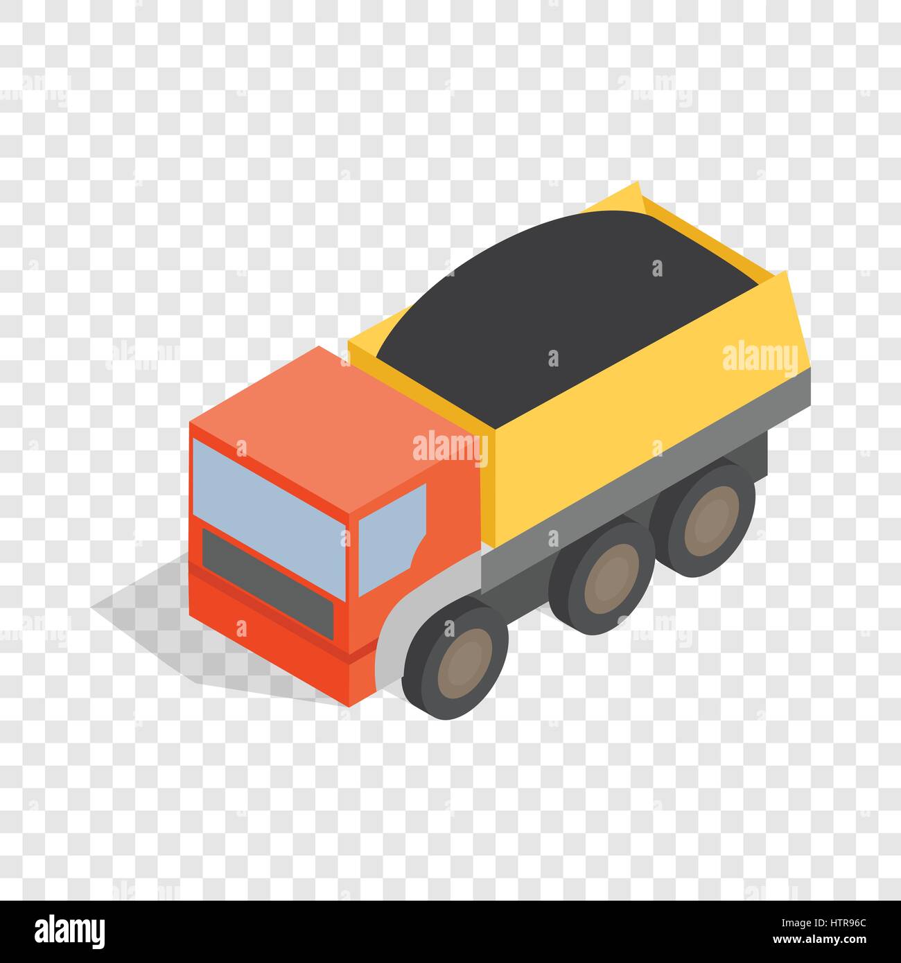 Dump truck isometric icon Stock Vector Image & Art - Alamy