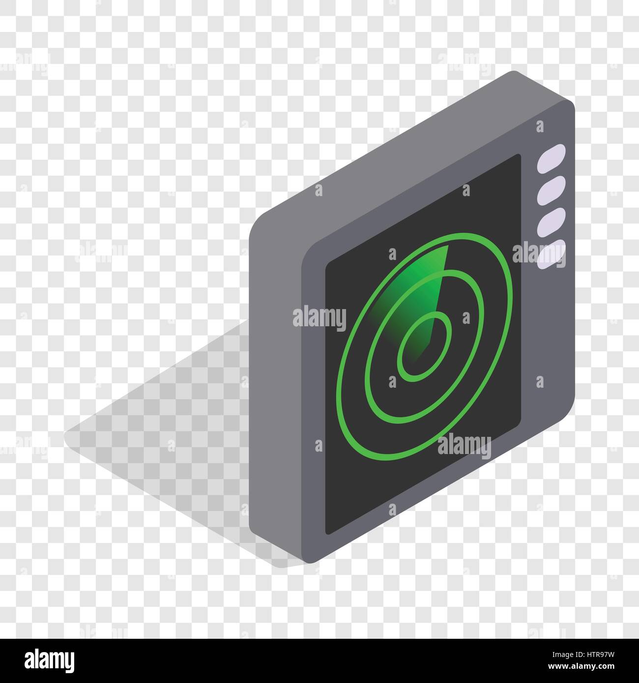 Radar screen isometric icon Stock Vector Image & Art - Alamy
