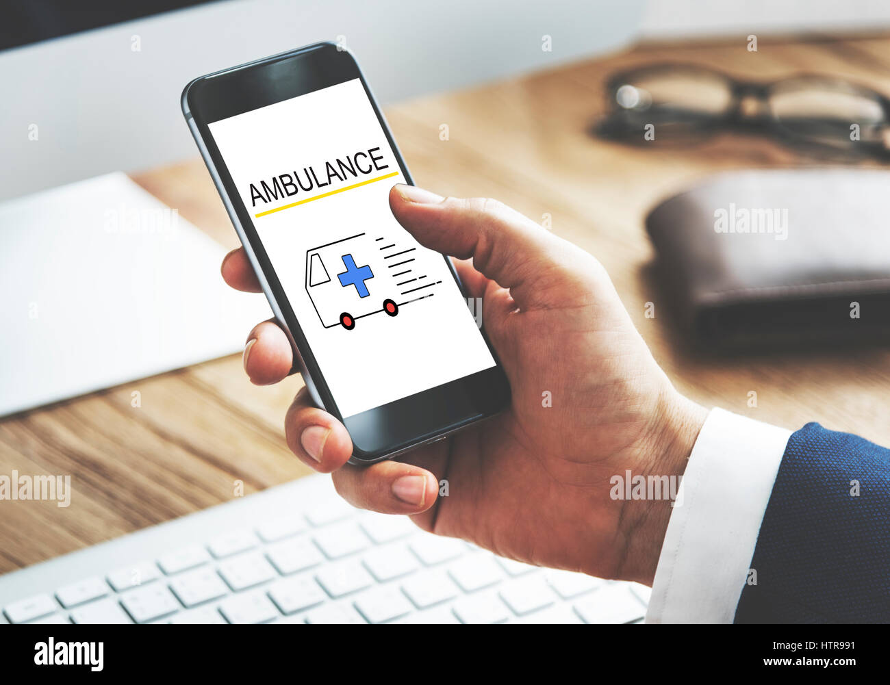 Ambulance Accidental Emergency Urgent Situation Stock Photo - Alamy