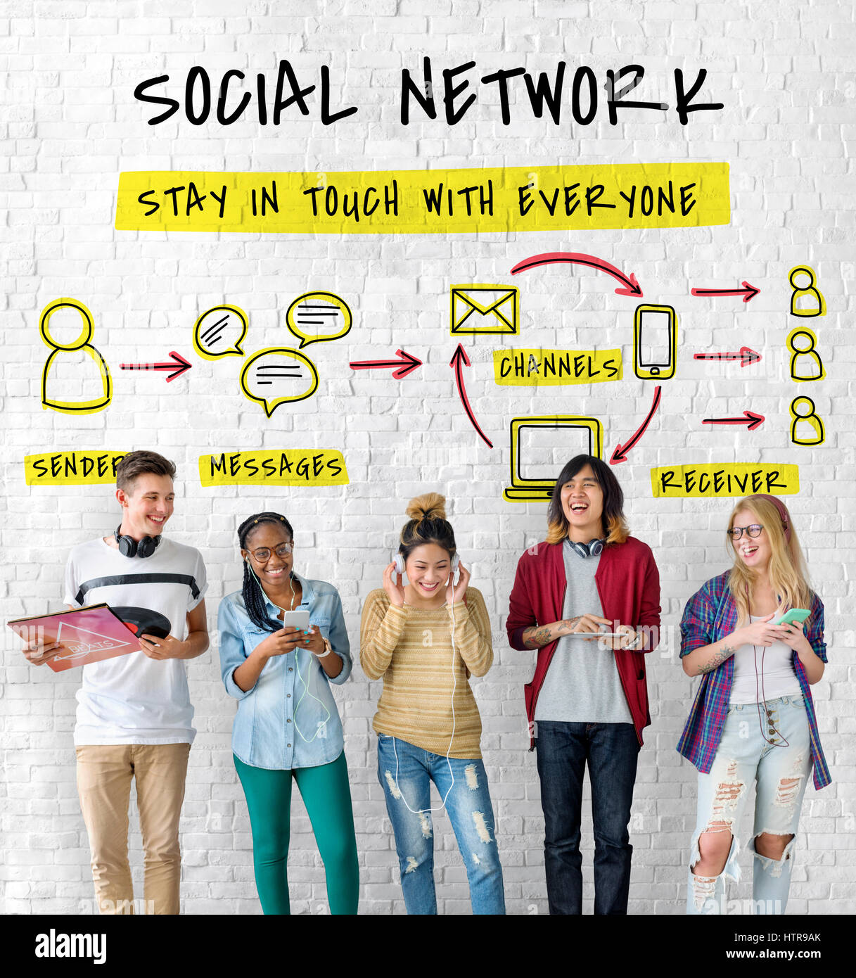 Internet Network Technology Social Network Stock Photo - Alamy