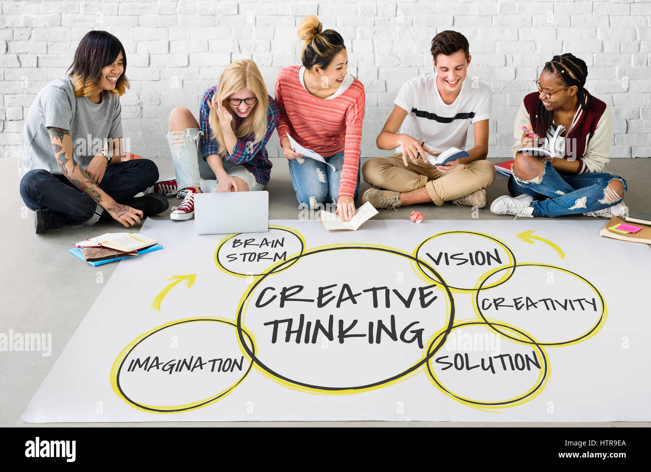 Creative Thinking Ideas Imagination Vision Solution Stock Photo - Alamy