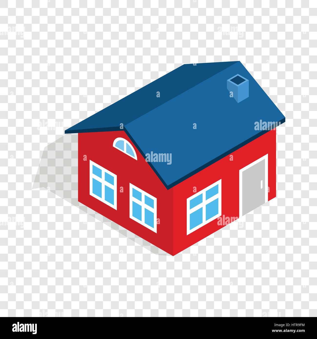 House with attic isometric icon Stock Vector Image & Art - Alamy