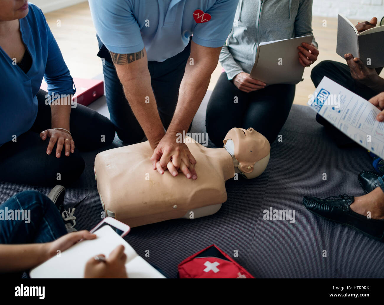 CPR First Aid Training Concept Stock Photo - Alamy