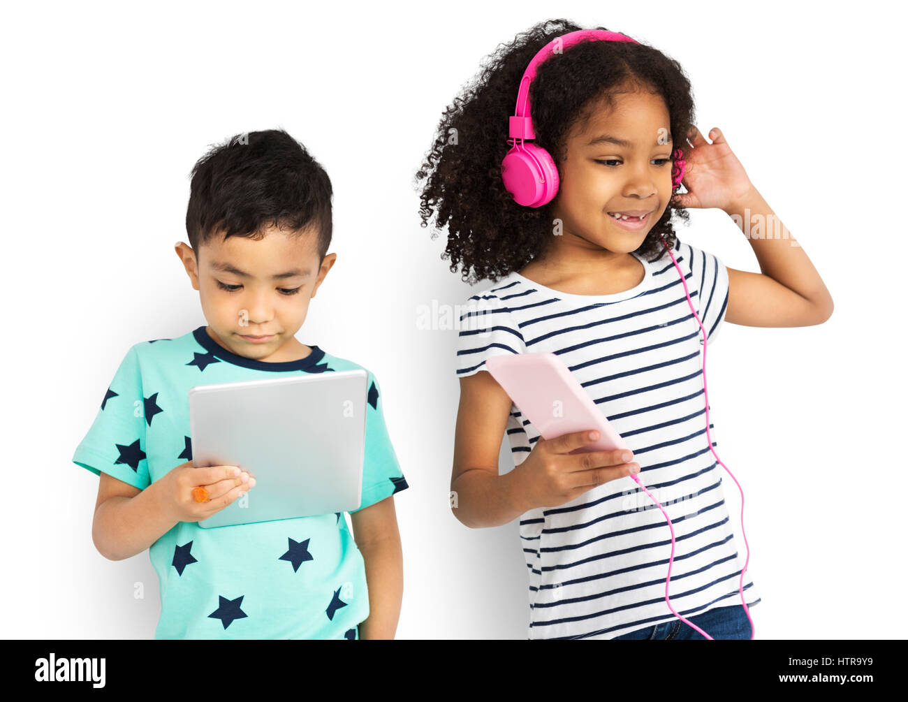 Cheerful Cute Kid Having Fun Concept Stock Photo - Alamy