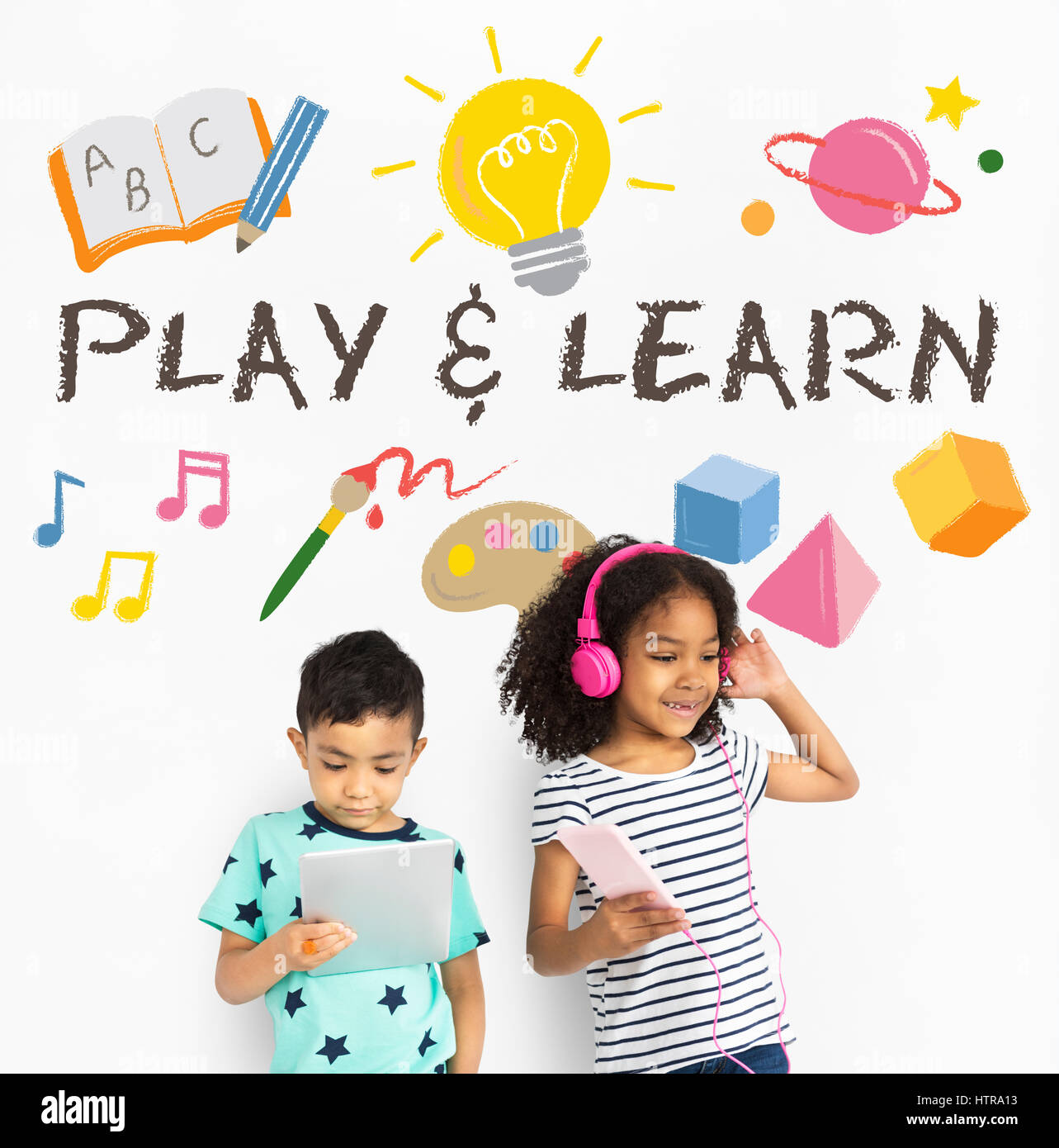 Learn Play Education Learning Icon Stock Photo - Alamy