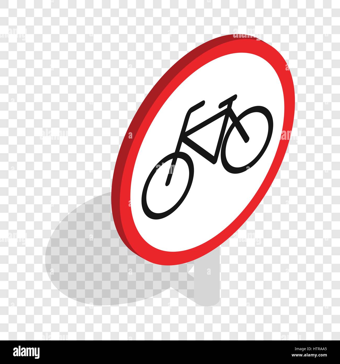 Bicycle sign isometric icon Stock Vector Image & Art - Alamy
