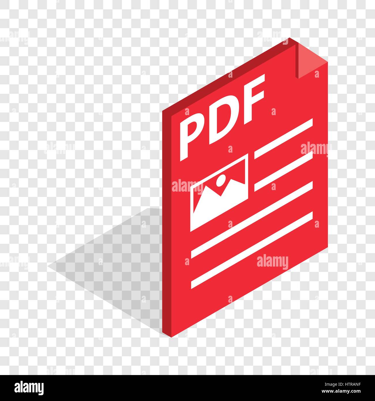 Document file format PDF isometric icon Stock Vector Image & Art - Alamy