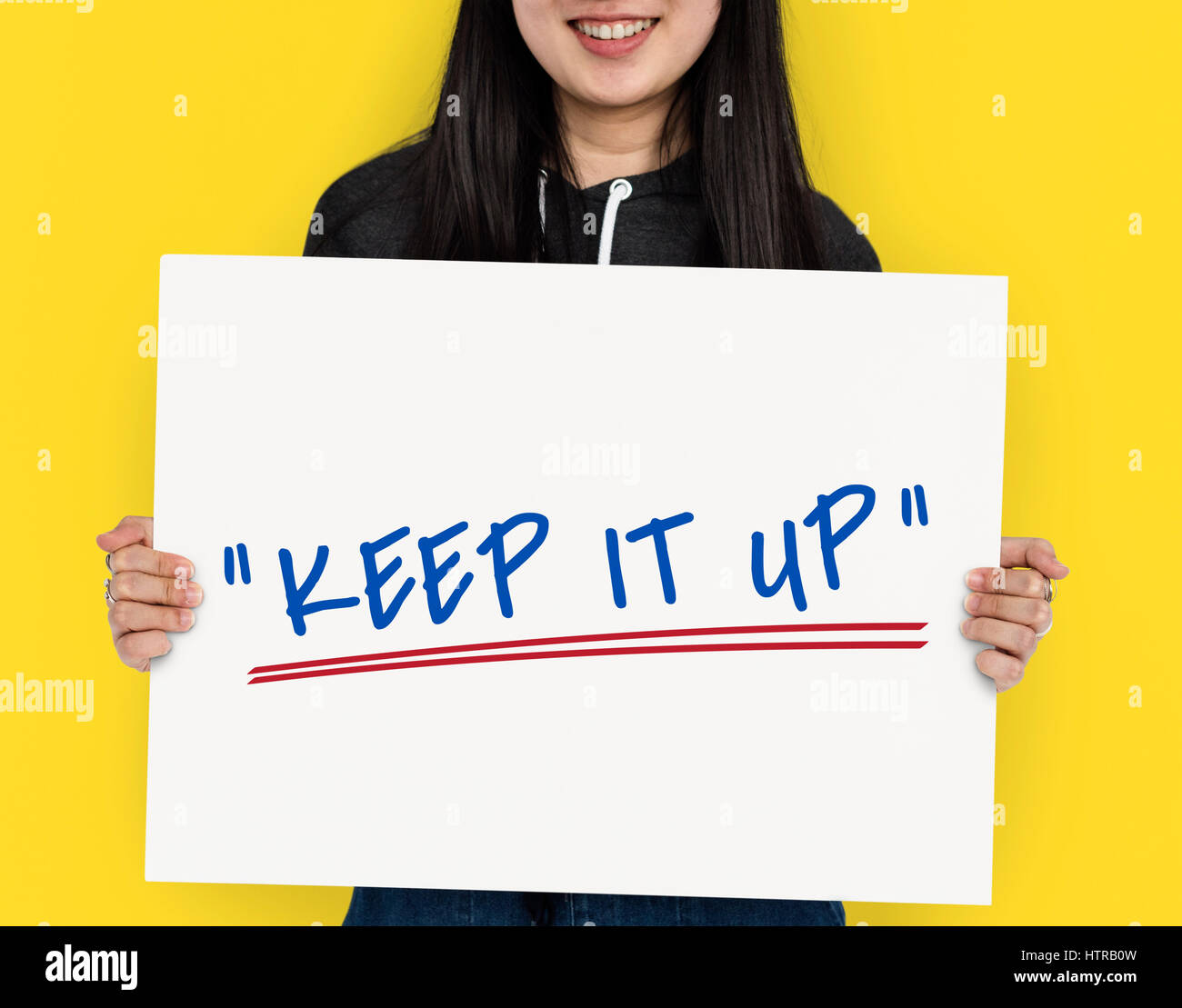 Keep Fighting Motivation Word Message Stock Photo - Alamy