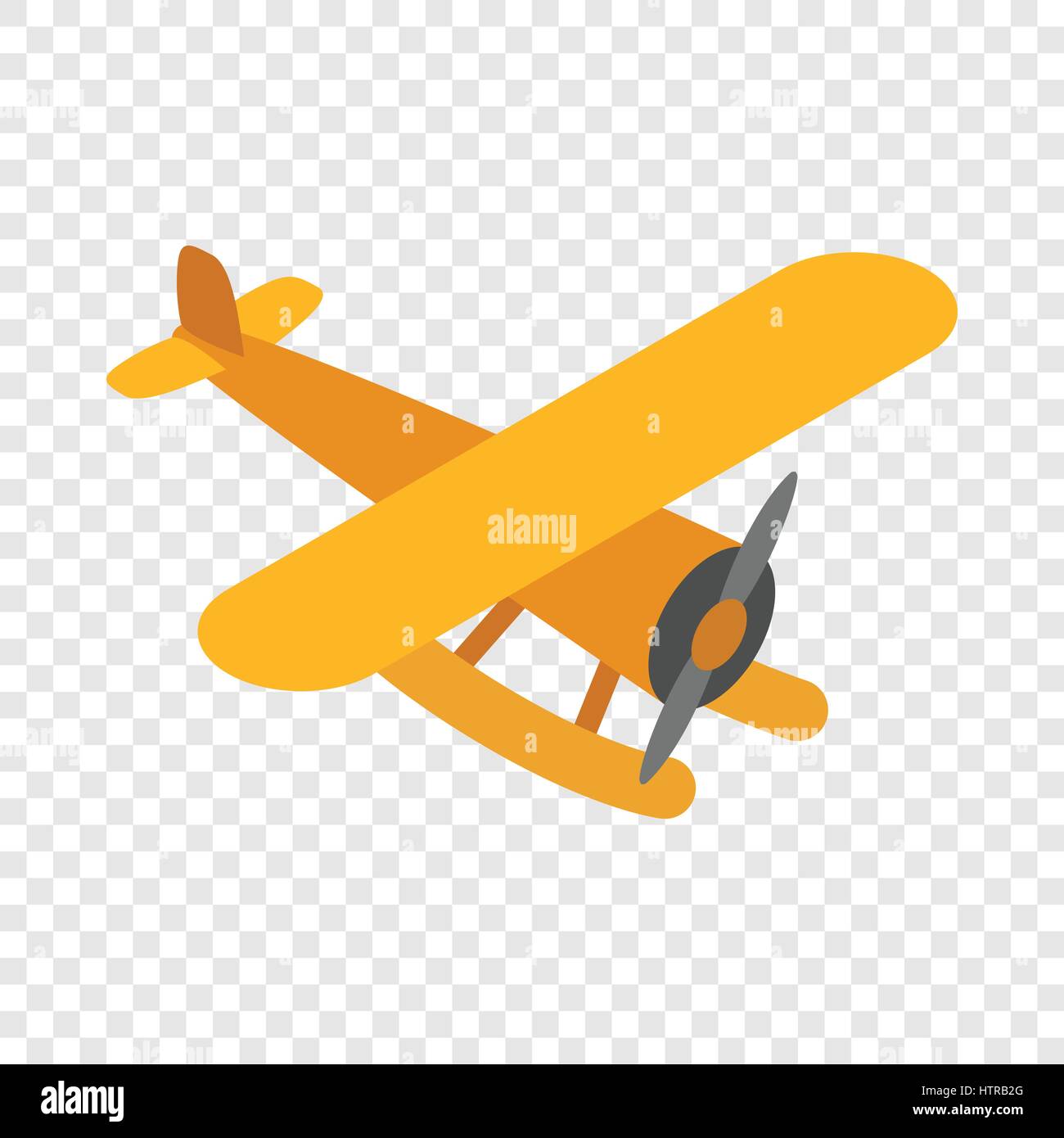 White and orange aeroplane Stock Vector Images - Alamy