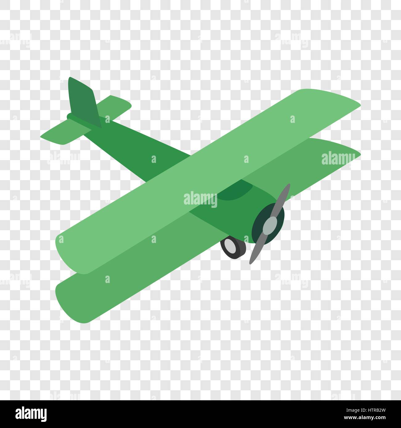 Green plane isometric icon Stock Vector Image & Art - Alamy