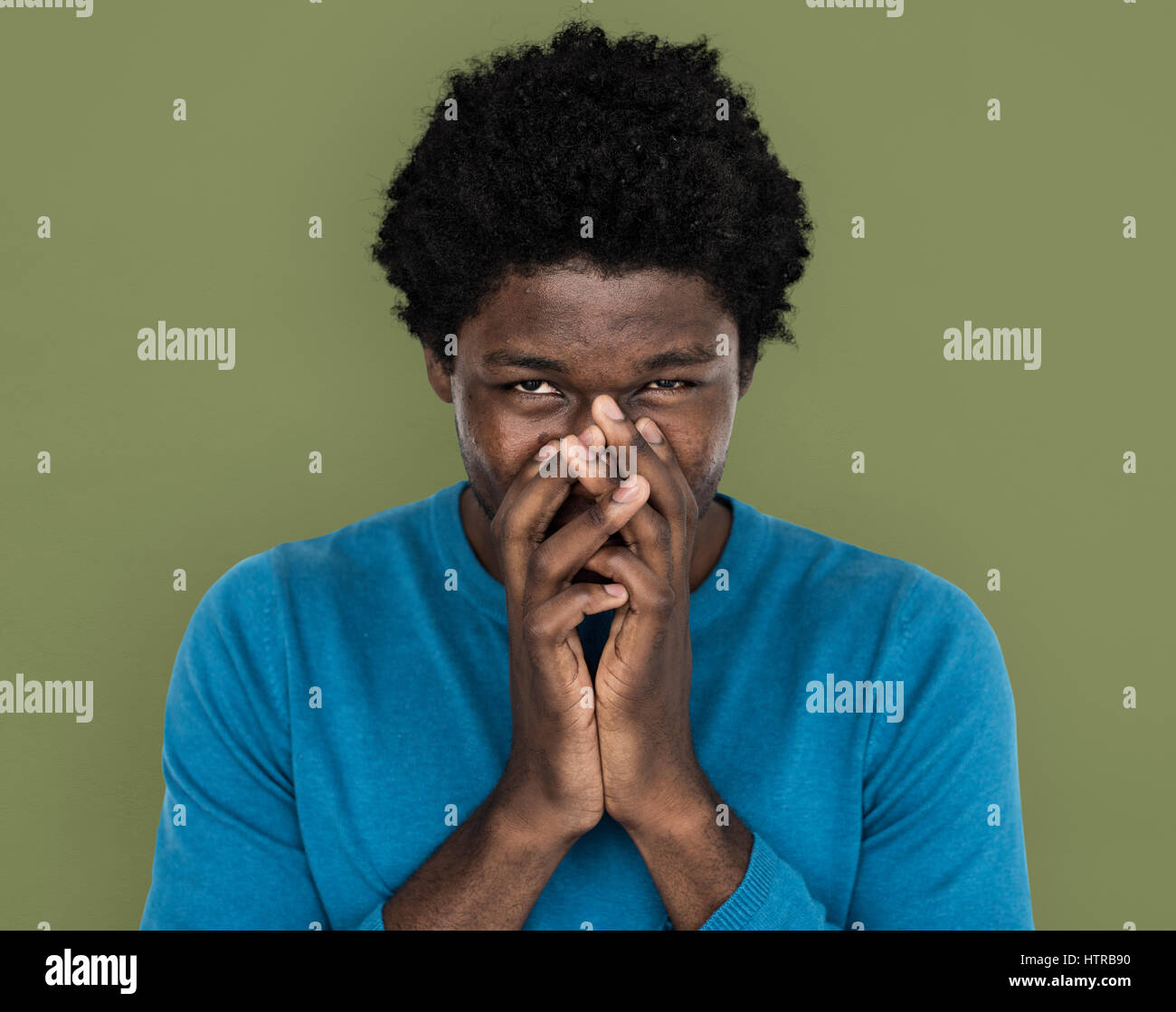 African Descent Man Mischievous Concept Stock Photo - Alamy