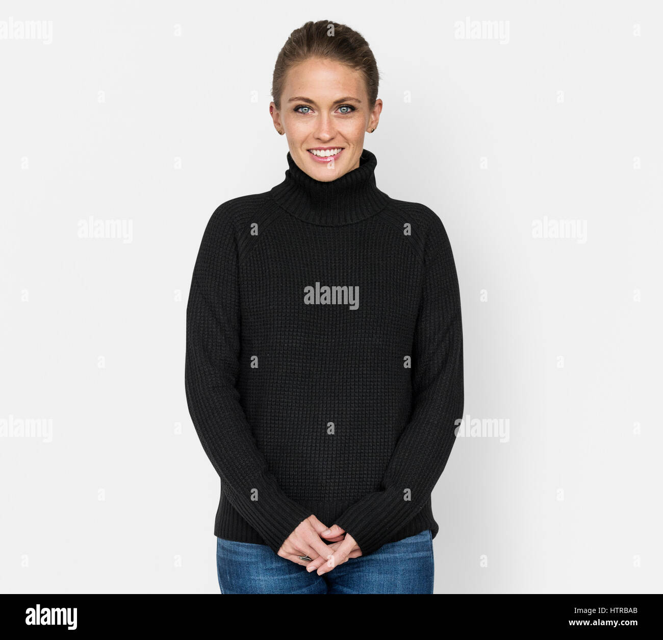 Woman Smiling Happiness Portrait Concept Stock Photo - Alamy