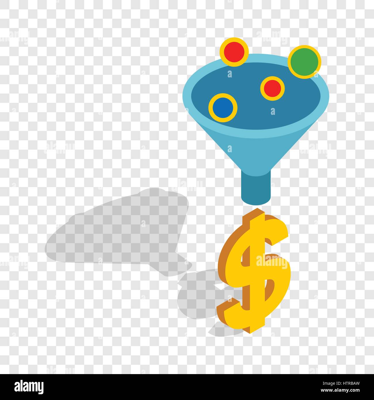 3d funnel chart Stock Vector Images - Alamy