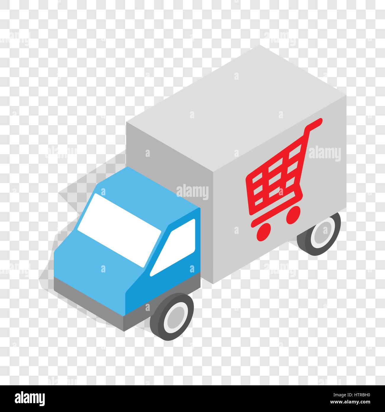 Truck for delivery isometric icon Stock Vector Image & Art - Alamy