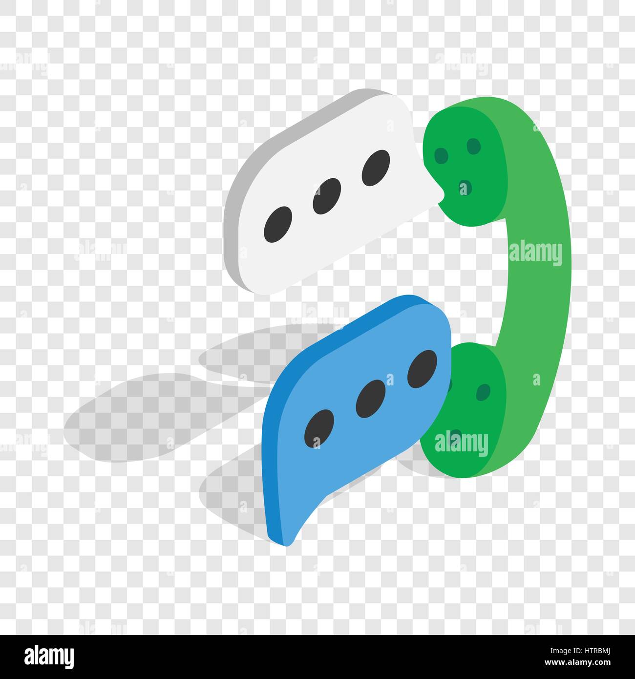 Talking on phone isometric icon Stock Vector Image & Art - Alamy