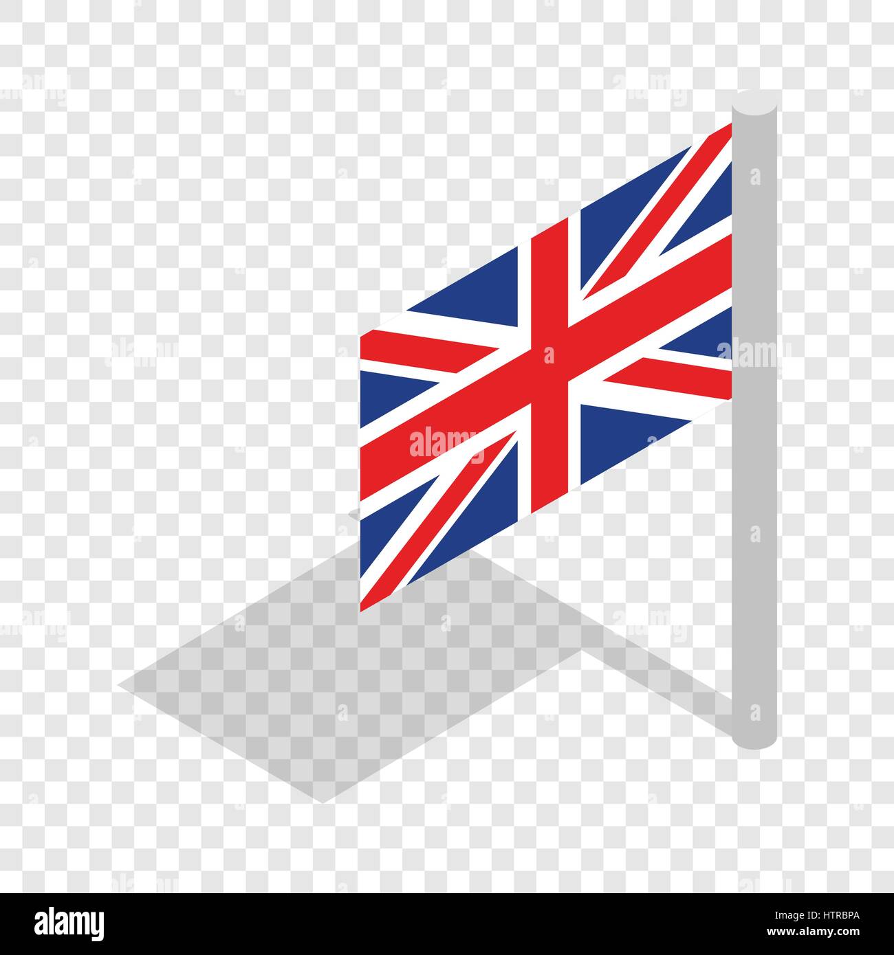 UK flag isometric icon Stock Vector Image & Art - Alamy