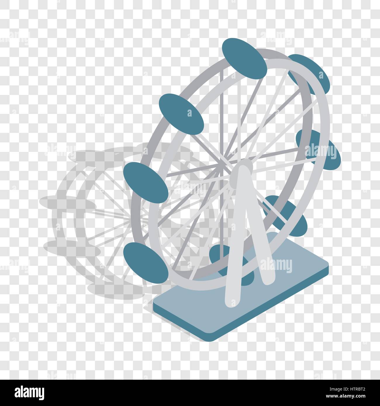 Ferris wheel isometric icon Stock Vector Image & Art - Alamy