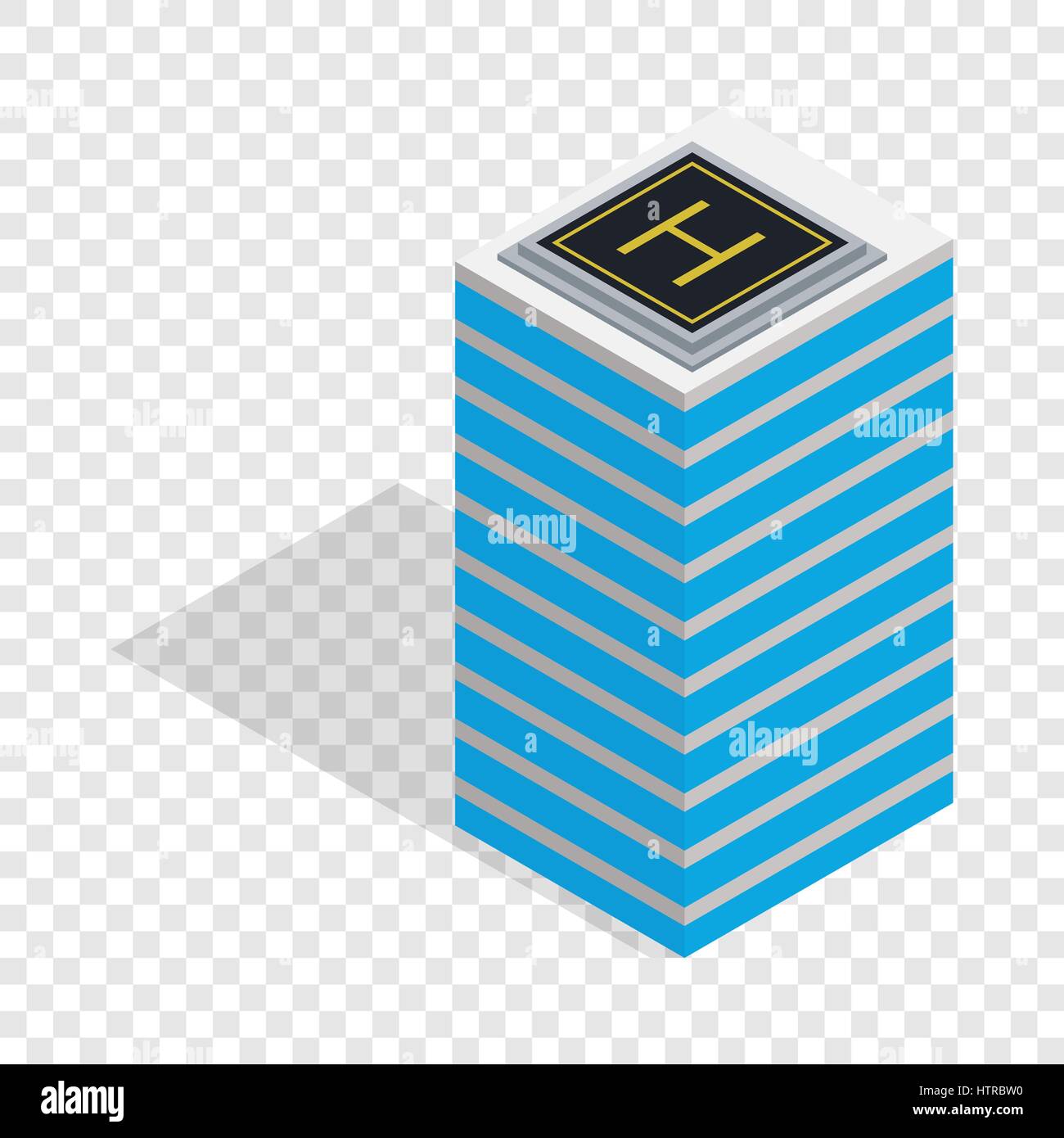 Helicopter landing helipad building Stock Vector Images - Alamy