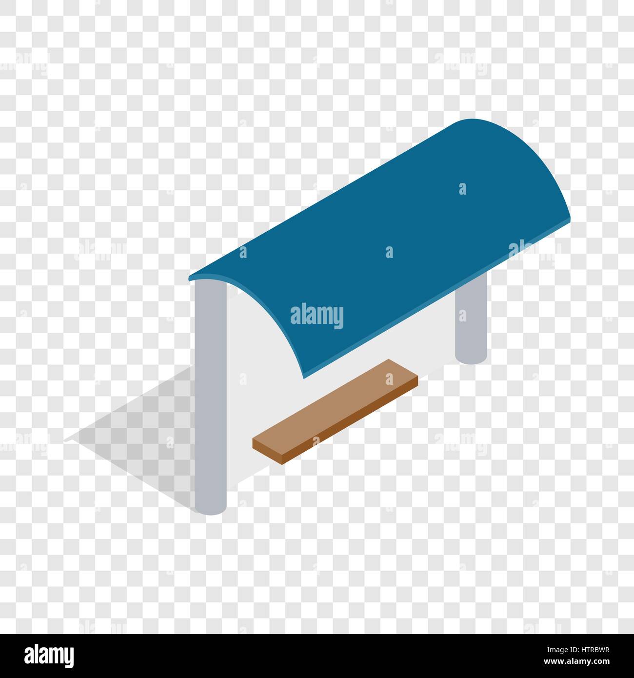 Public transport stop isometric icon Stock Vector Image & Art - Alamy