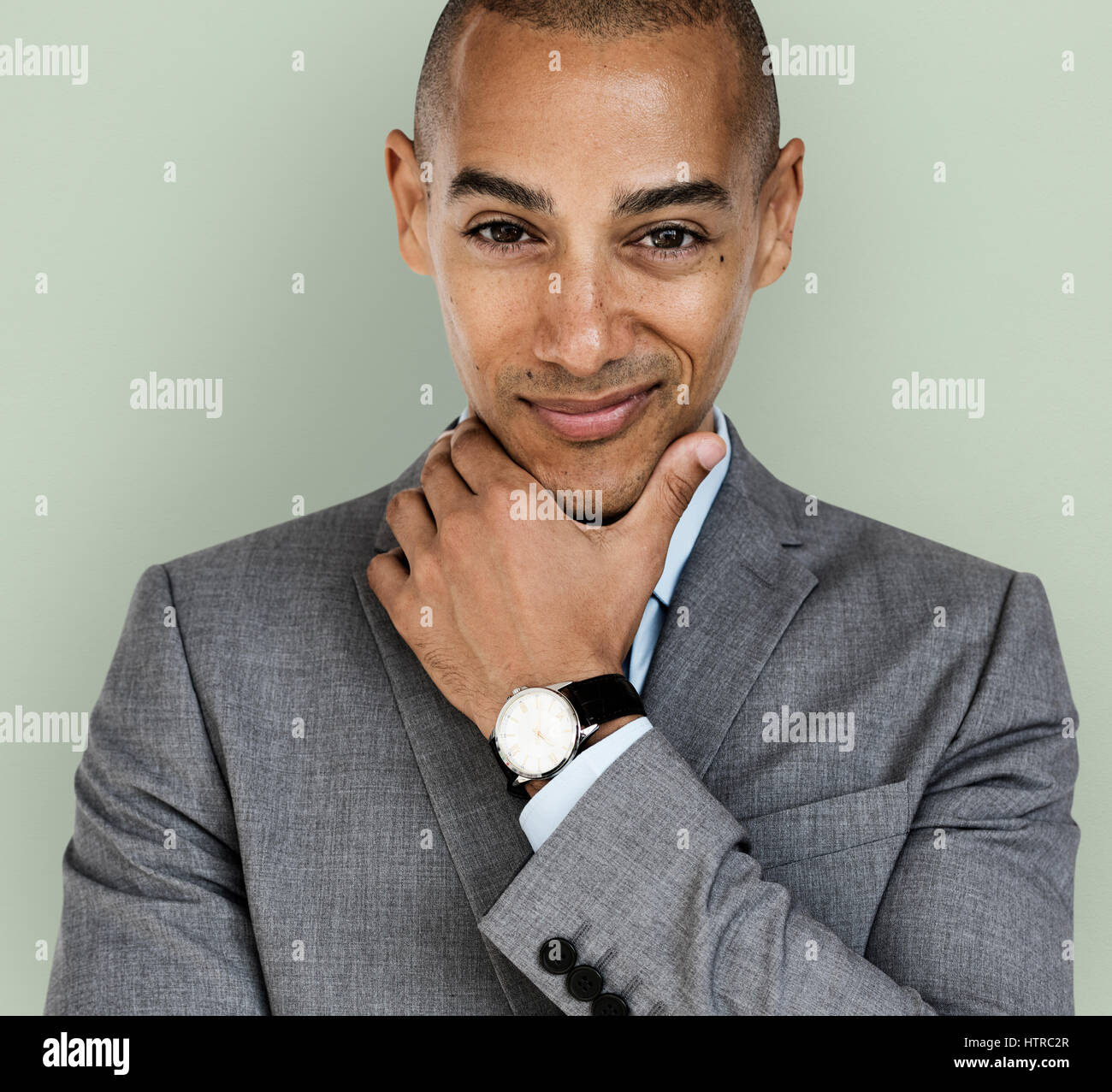 African man smirking hi-res stock photography and images - Alamy