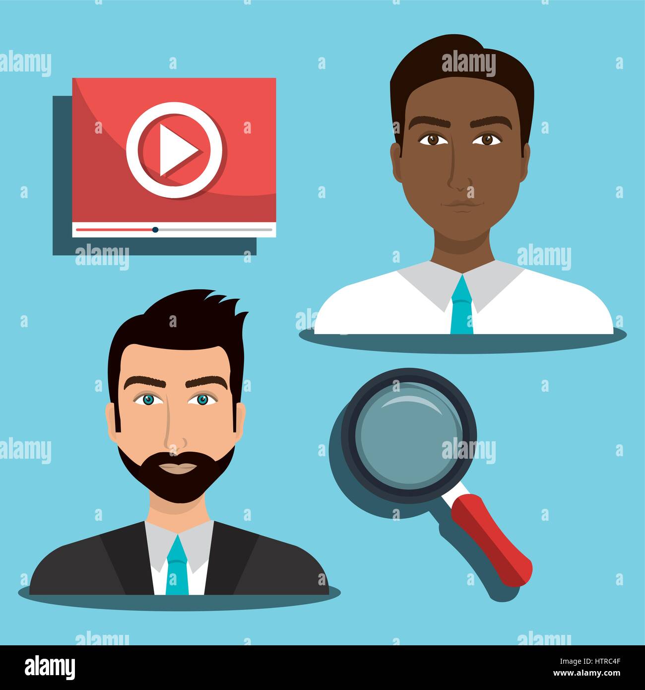 Business people and digital marketing Stock Vector Image & Art - Alamy