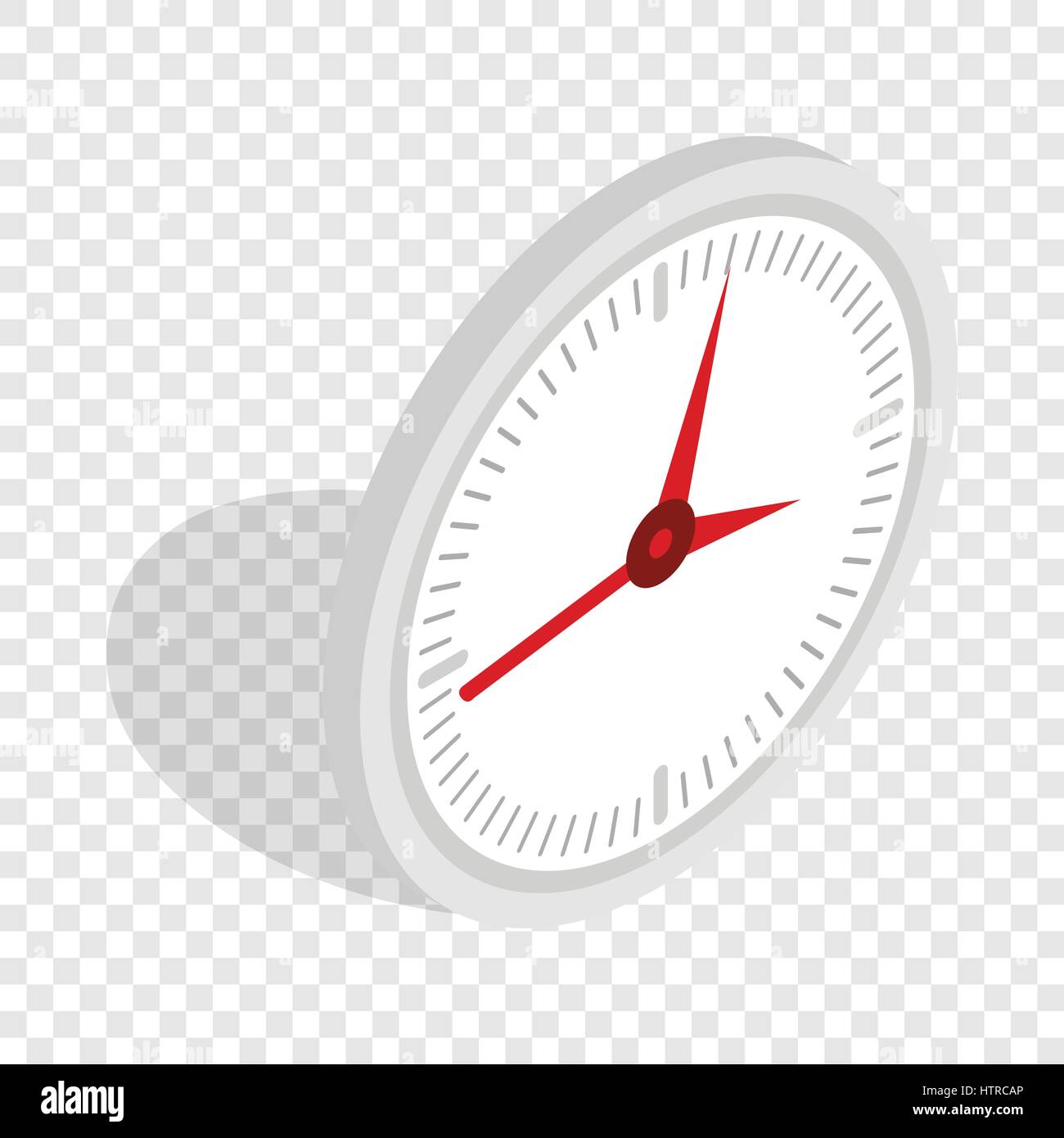 White office clock isometric icon Stock Vector Image & Art - Alamy