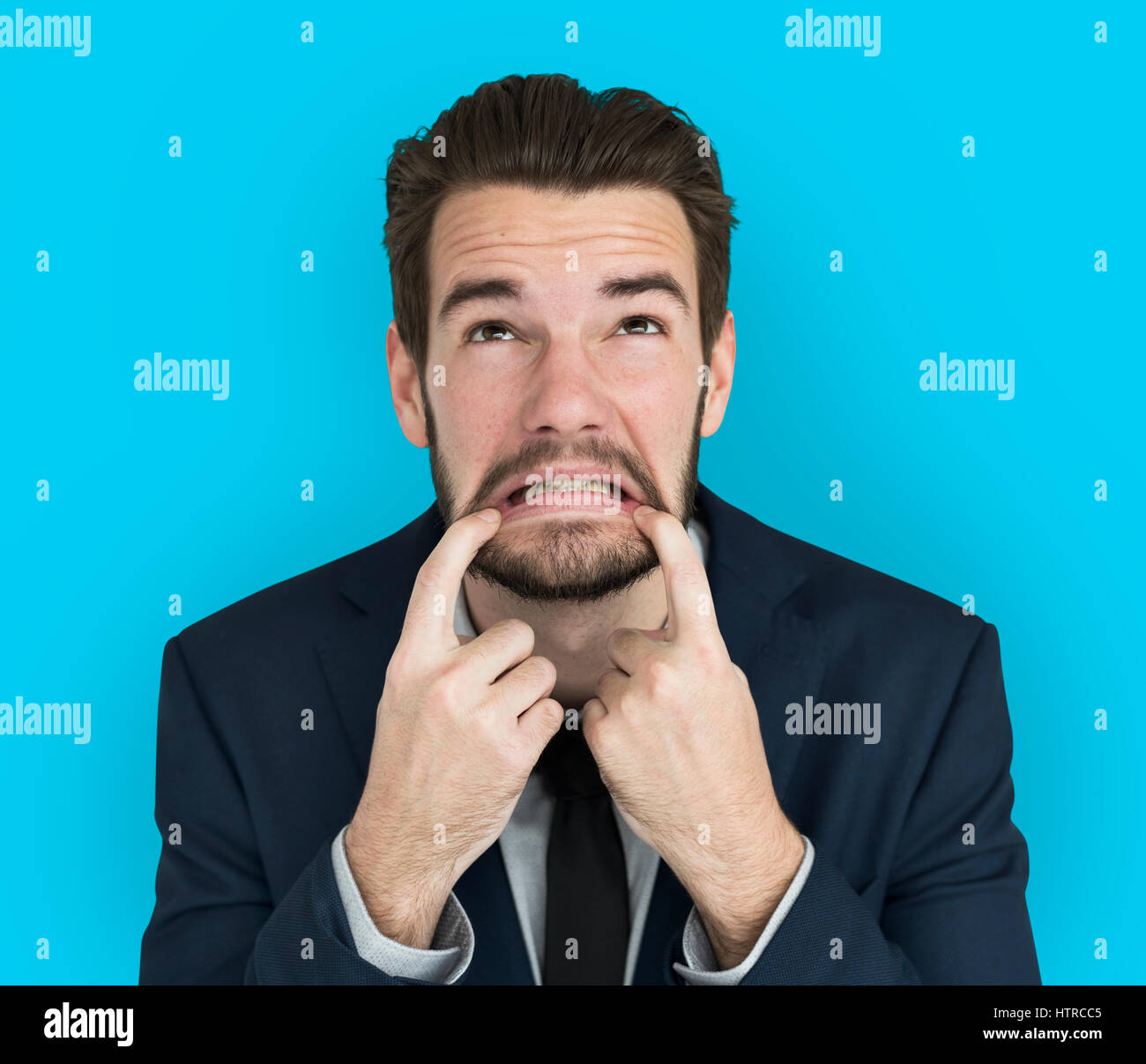 Business Attire Man Silly Sad Face Stock Photo - Alamy