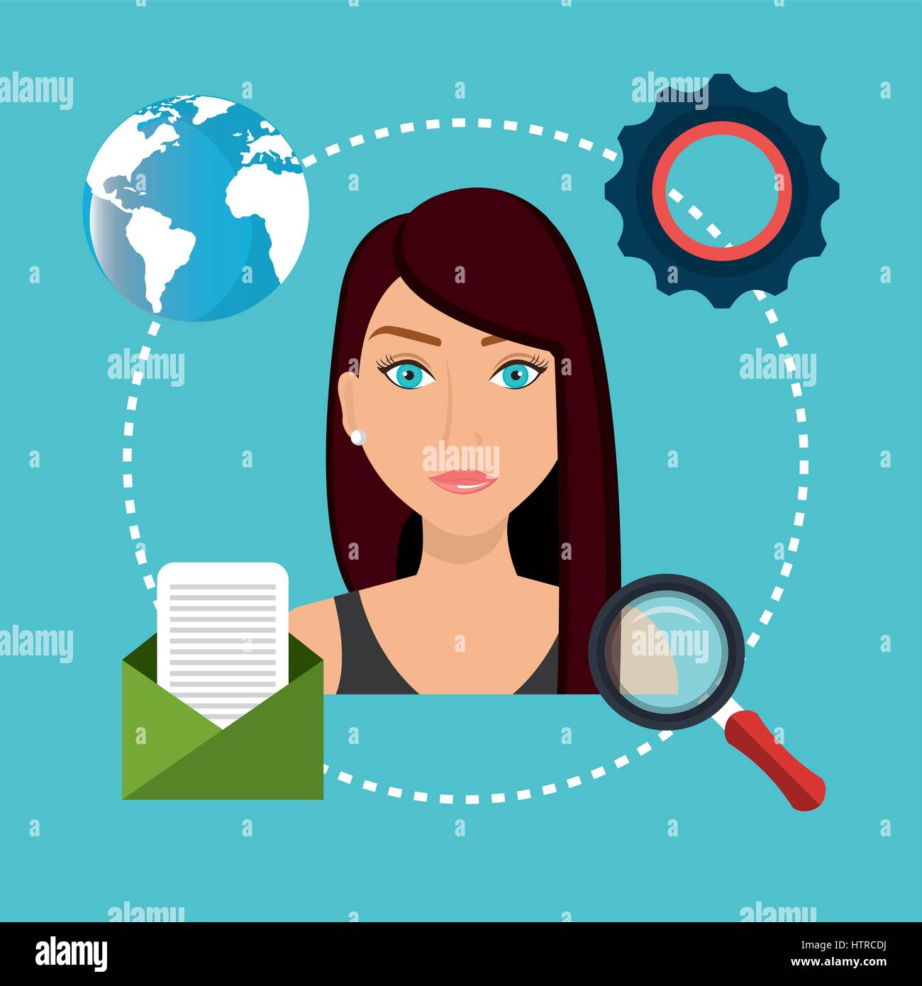 Business people and digital marketing Stock Vector Image & Art - Alamy