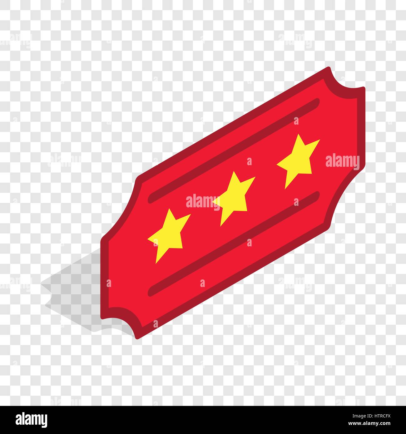 Red ticket isometric icon Stock Vector Image & Art - Alamy