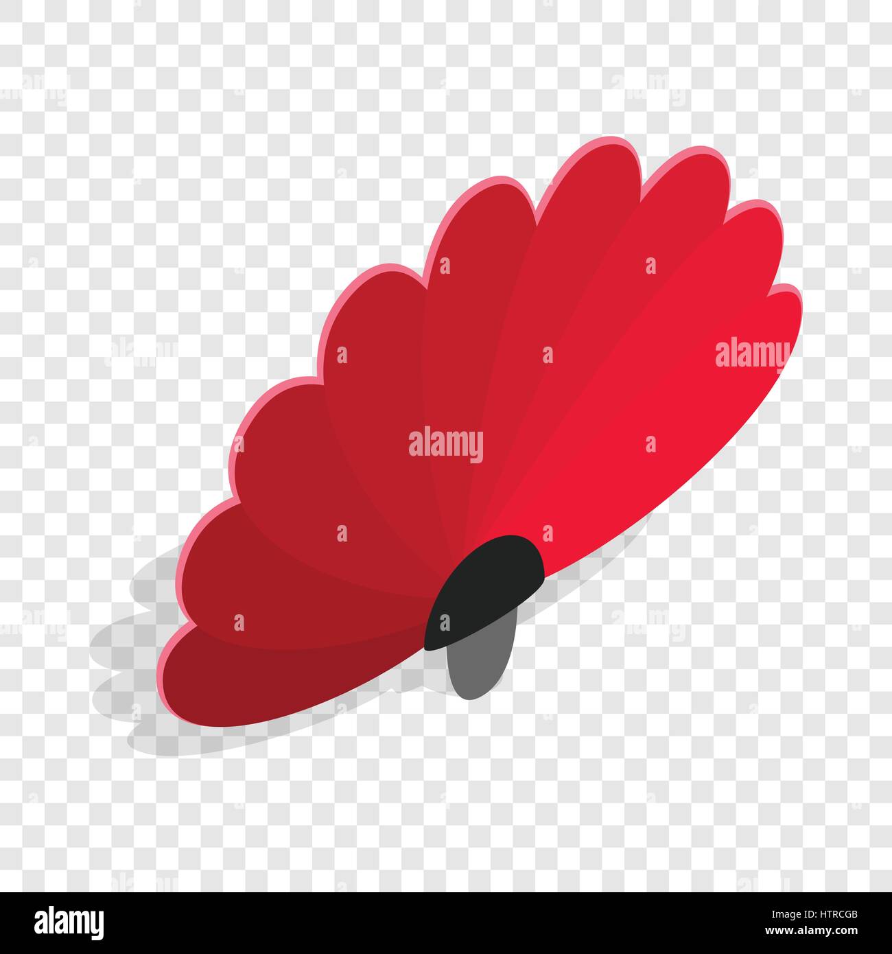 Spanish fan icon isometric hi-res stock photography and images - Alamy