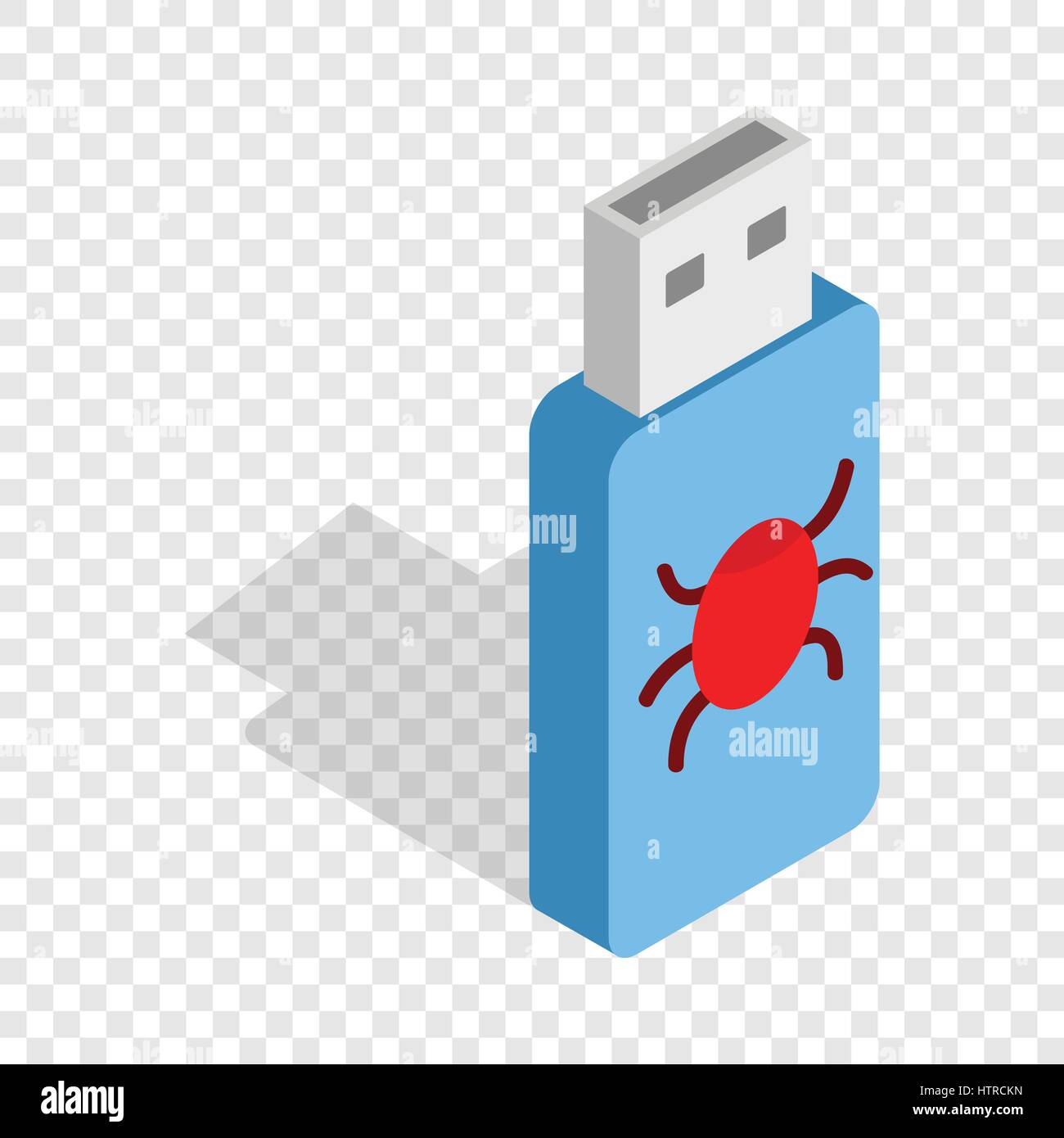 Infected USB flash drive isometric icon Stock Vector Image & Art - Alamy