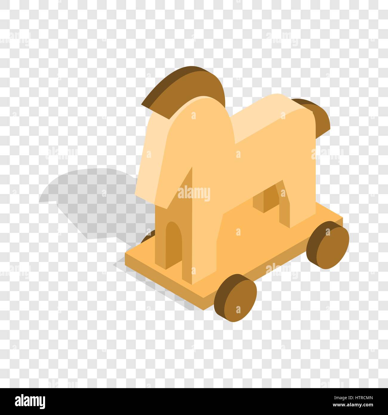 Horse trojan isometric icon Stock Vector Image & Art - Alamy