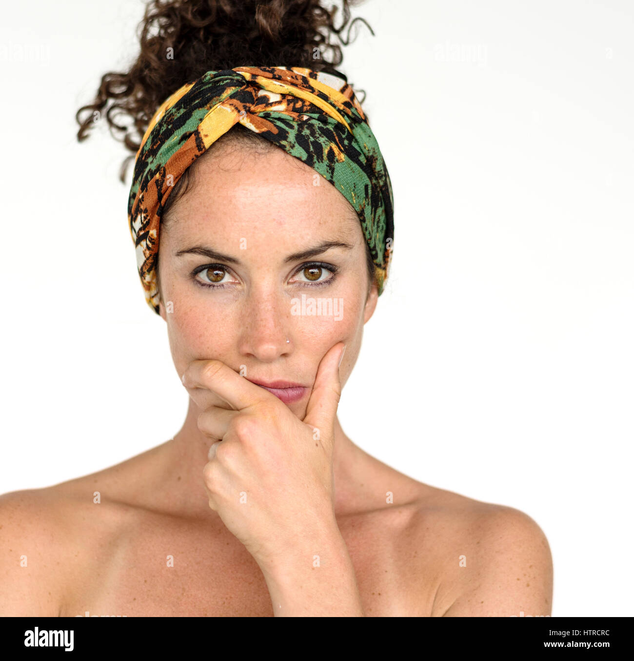 Portrait Studio Woman Female Model Stock Photo - Alamy