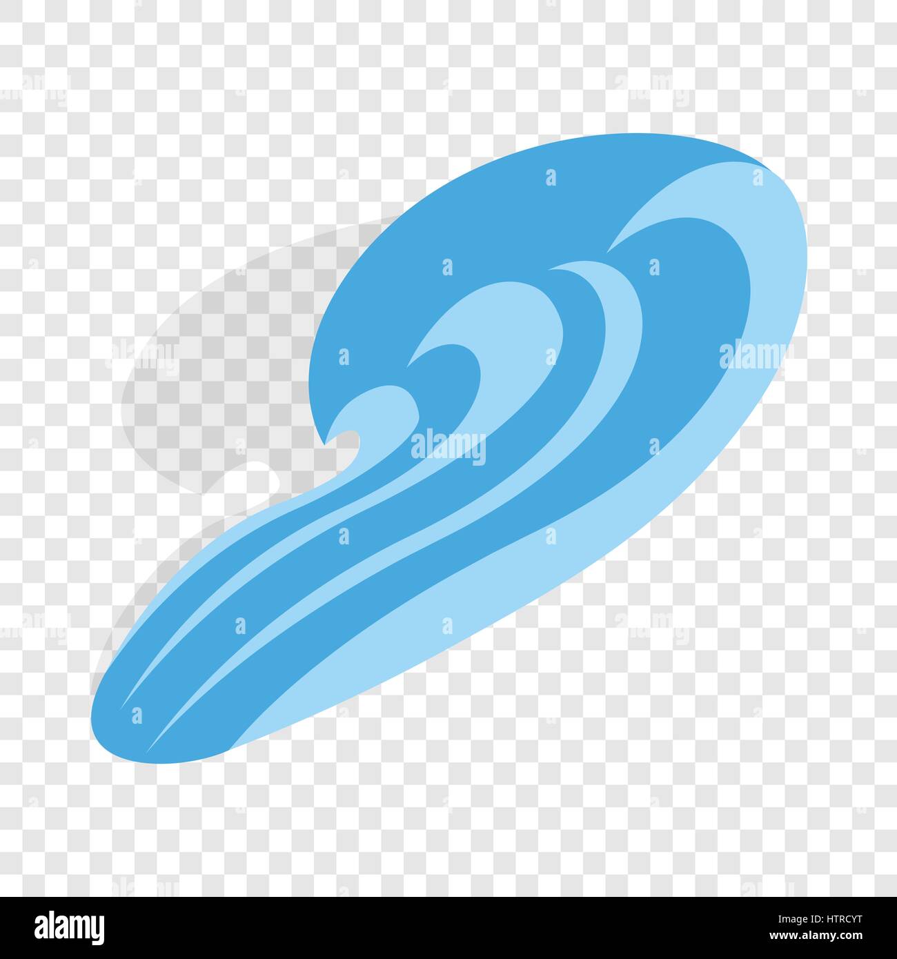 Blue wave isometric icon Stock Vector Image & Art - Alamy