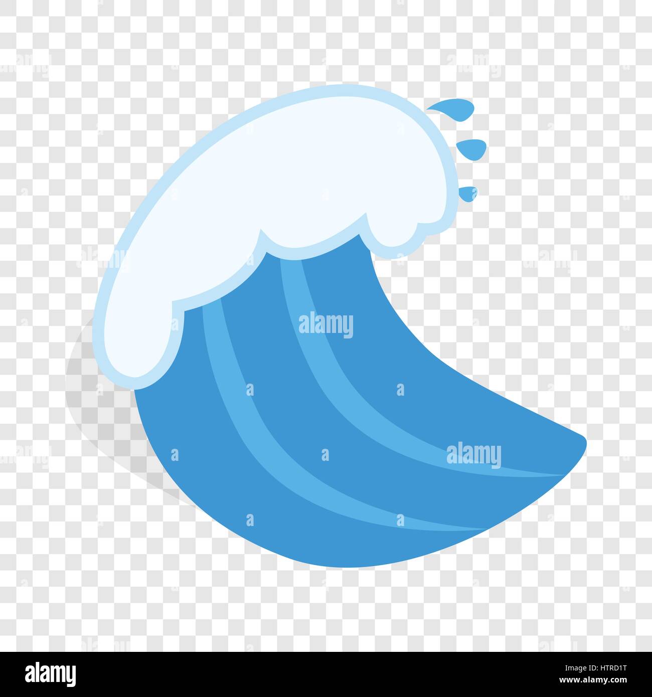 Ocean wave isometric icon Stock Vector Image & Art - Alamy