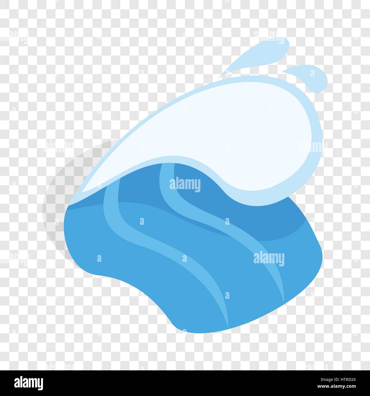 Blue sea wave isometric icon Stock Vector Image & Art - Alamy